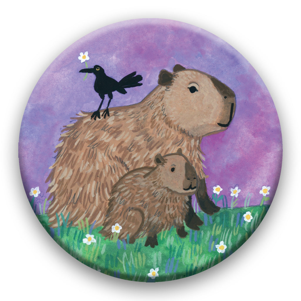 Capybara Magnet — Party Mouse Studio