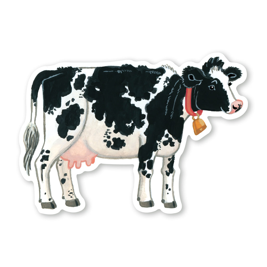 Dairy Cow Sticker by Party Mouse Studio