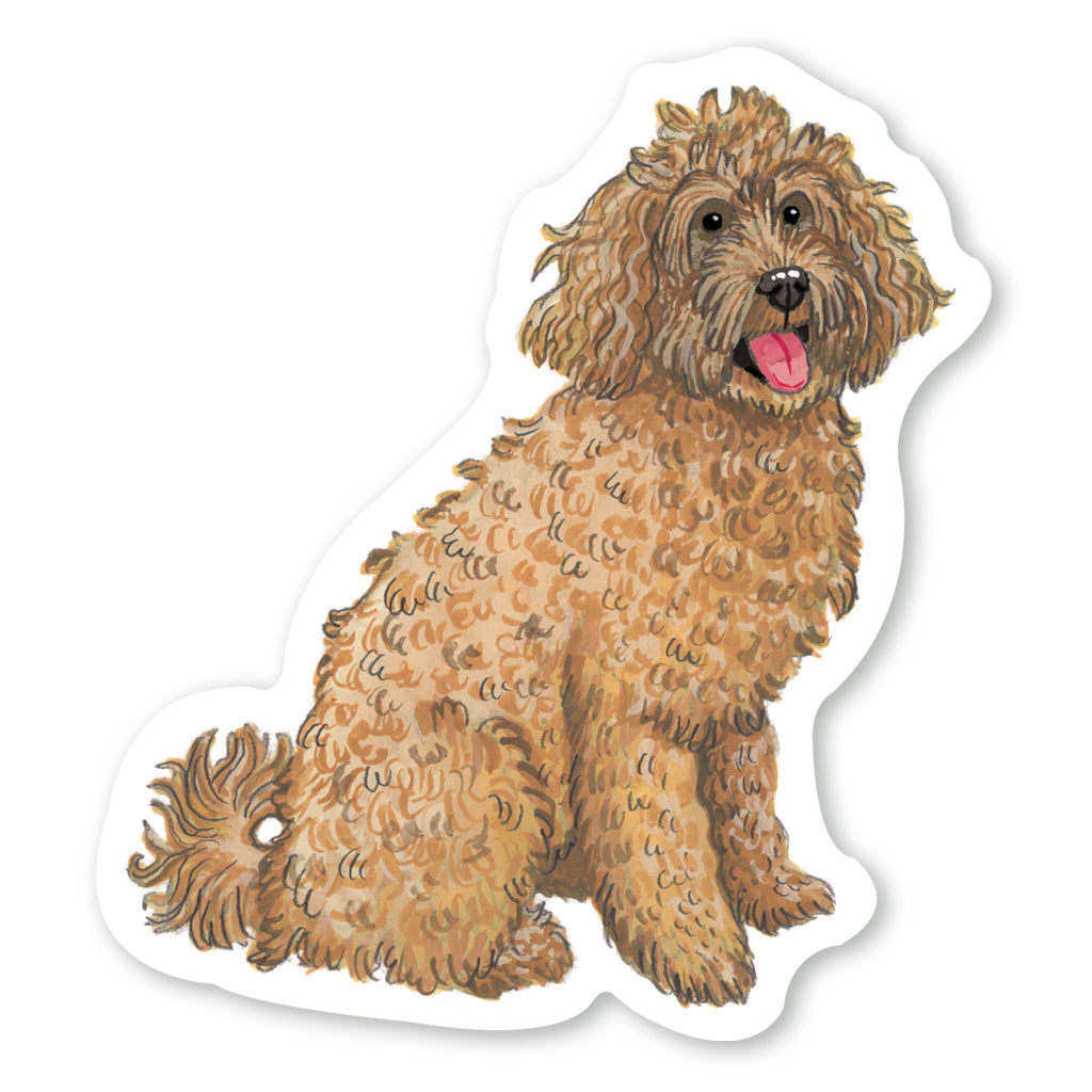Goldendoodle Sticker by Party Mouse Studio