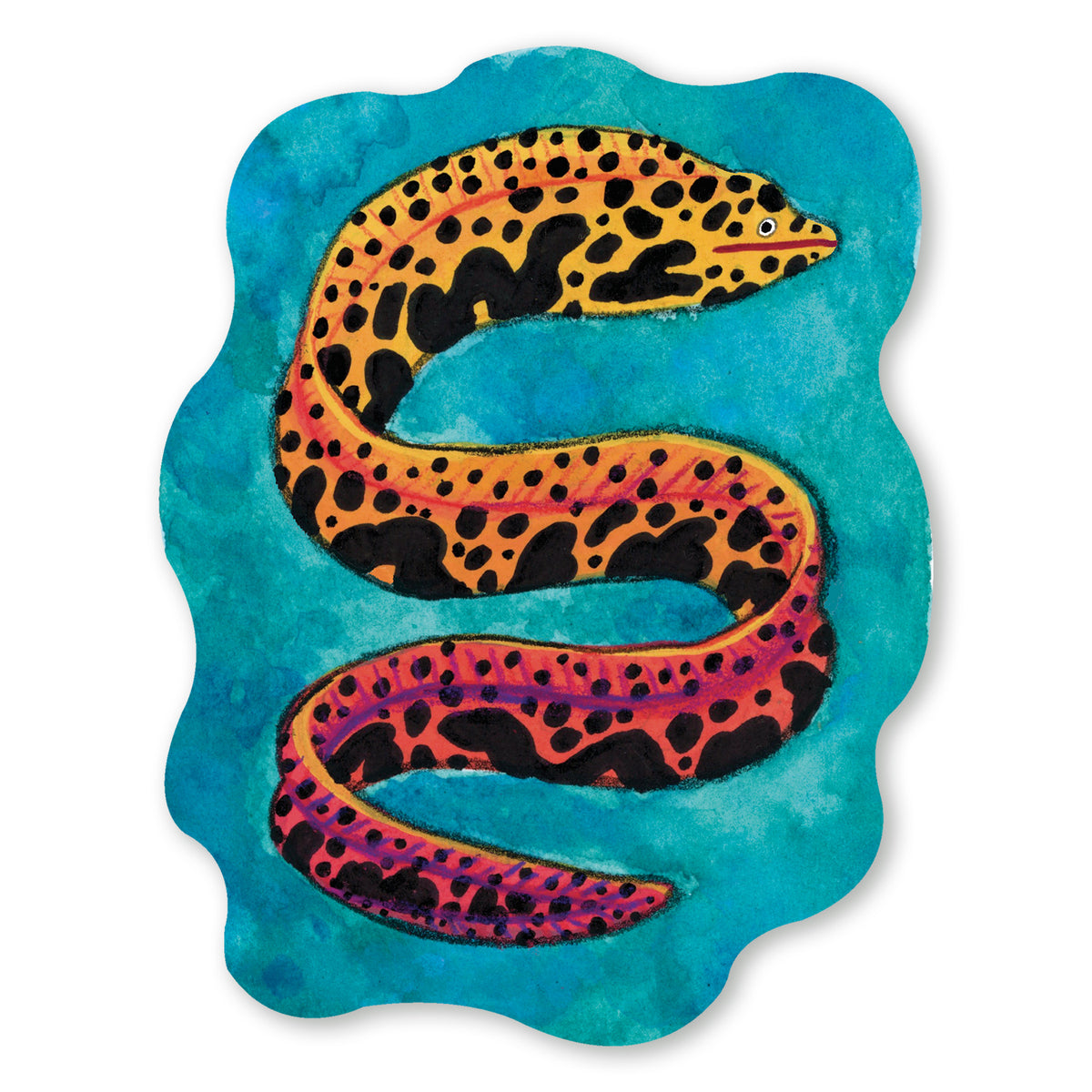 Moray Eel Sticker — Party Mouse Studio