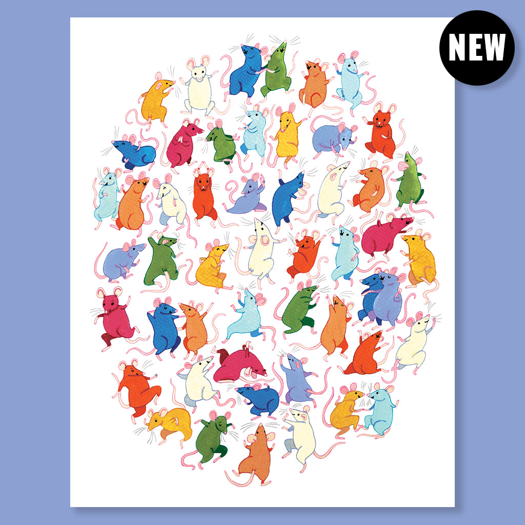 Mice Party Print — Party Mouse Studio