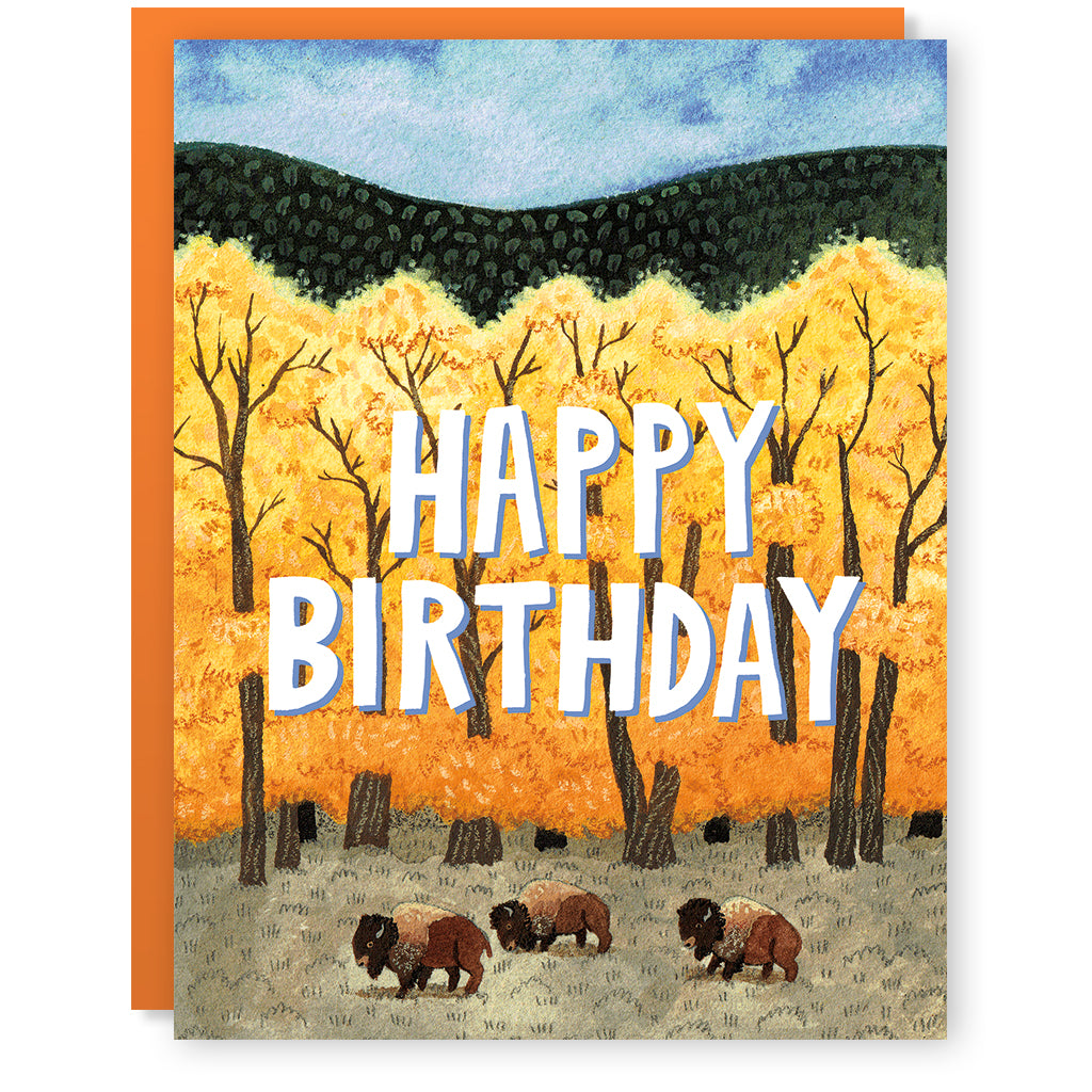 Birthday Bison Card — Party Mouse Studio