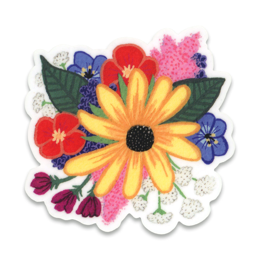 Black-Eyed Susan Sticker by Party Mouse Studio