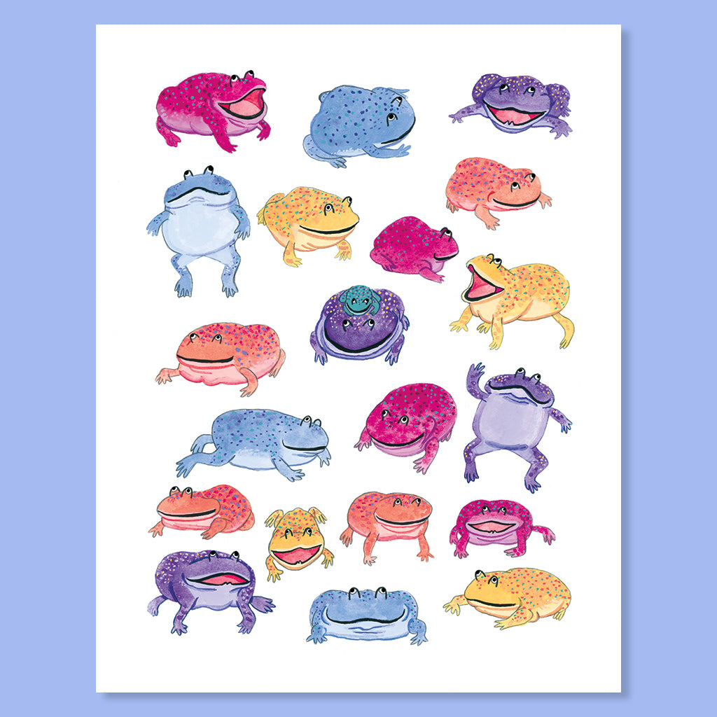 Magic Frog Art Print by Party Mouse Studio
