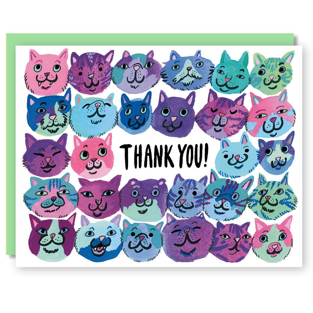Thank You Cats Card — Party Mouse Studio