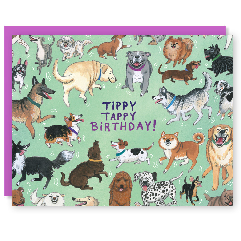 Tippy Tappy Birthday Card — Party Mouse Studio